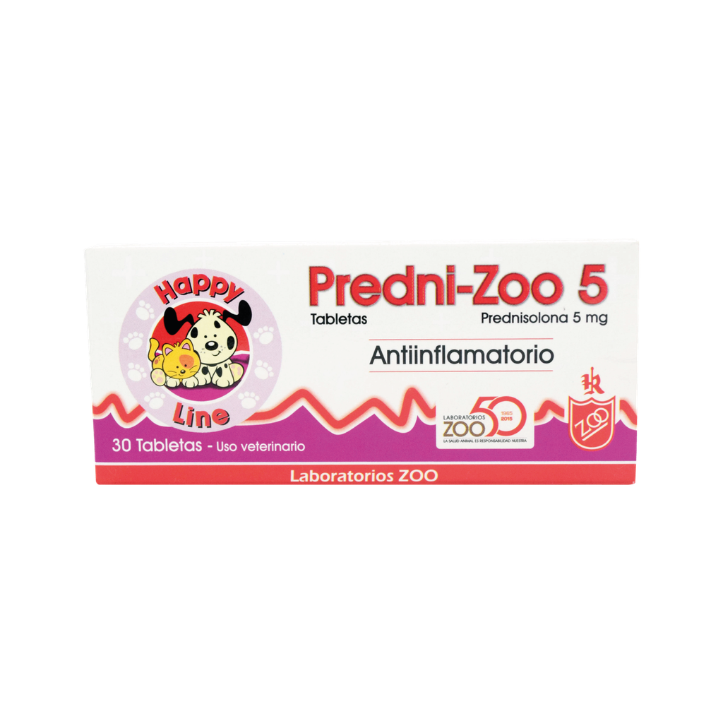 PREDNI ZOO 5MG BLISTER X 10 TABLETAS | Movet